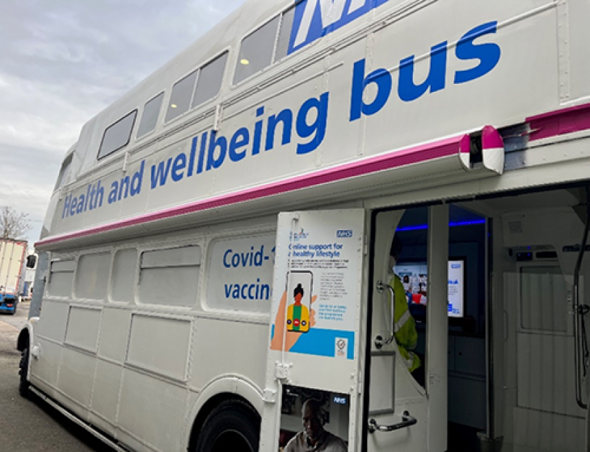 NHS Health and Wellbeing bus stops off in Northfleet ...